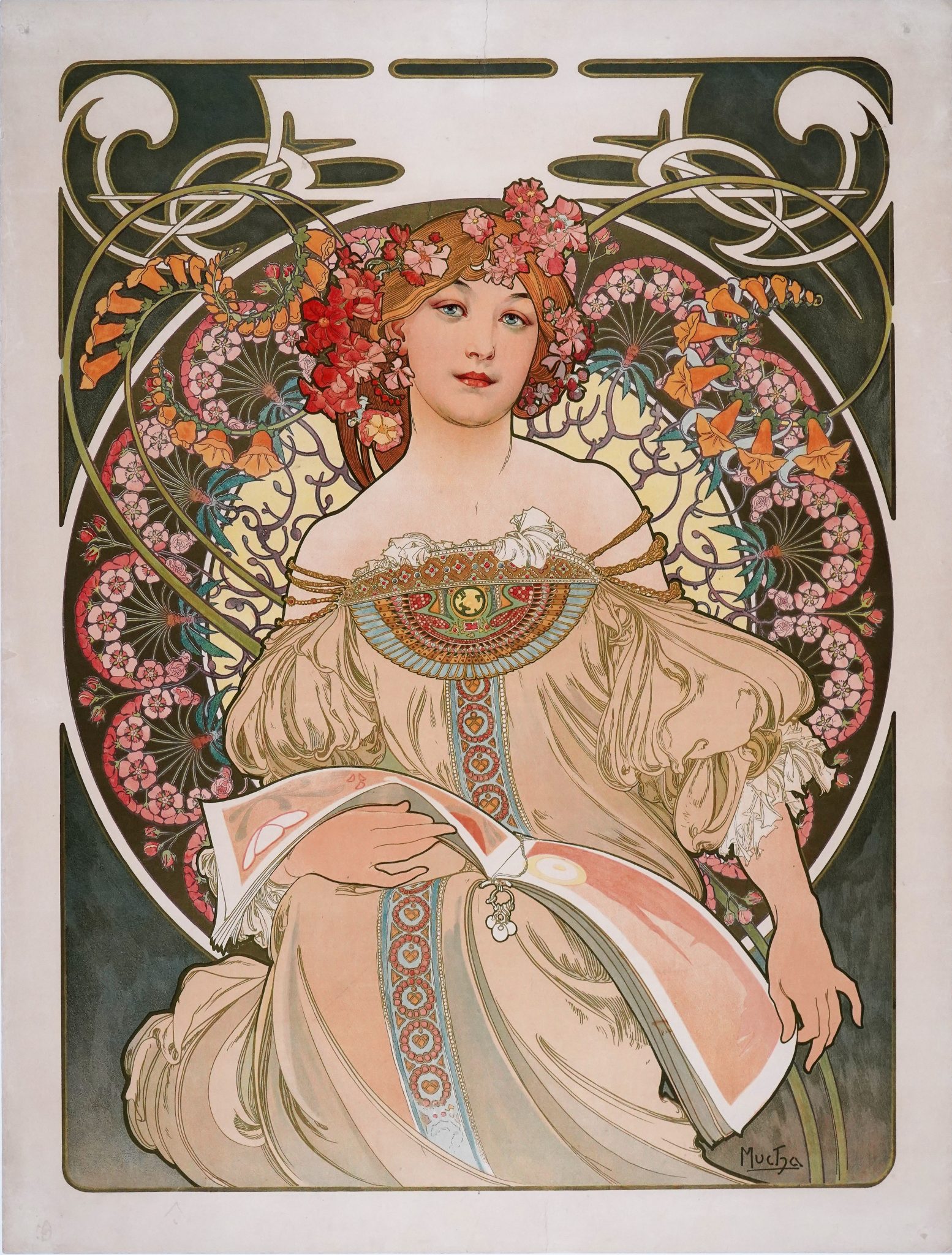 Alphonse Mucha | Kunstposter Rêverie - Nederlands Steendrukmuseum